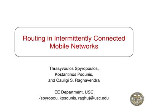 Ppt Routing In Intermittently Connected Mobile Networks Powerpoint Presentation Id3519772