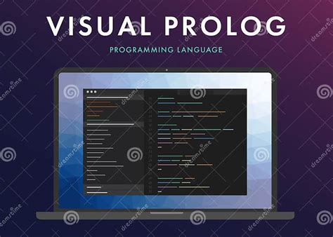 Visual Prolog Programming Language Stock Vector Illustration Of