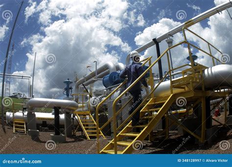 Natural Gas Pipeline Compression Station Brazil Editorial