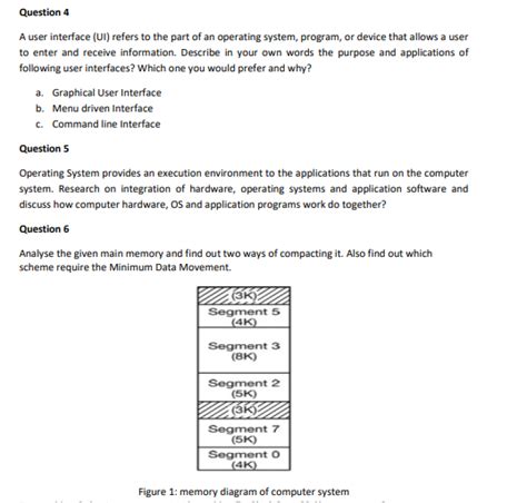 Solved Question A User Interface UI Refers To The Part Chegg Com