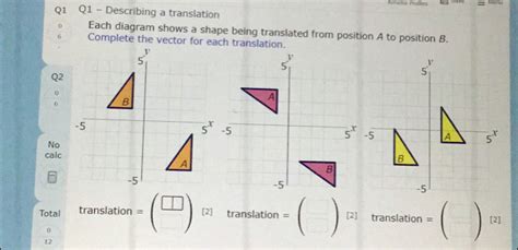 solved q1 q1 describing a translation 。 each diagram shows a shape