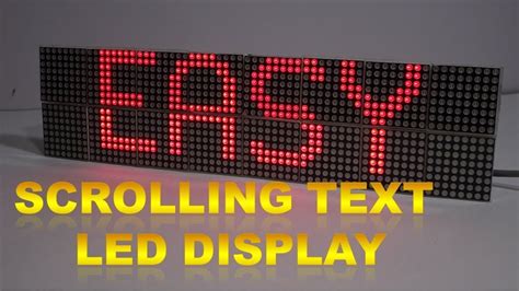How To Make Scrolling Text Led Display X Led Matrix Led Matrix Scrolling Text Home
