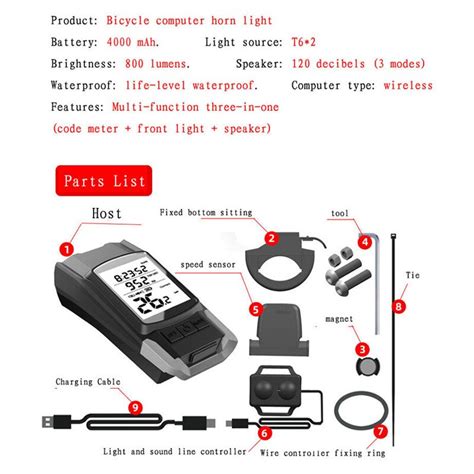 4 Modus Usb Bike Light Lamp Fiets Computer 3 Modus Vicedeal