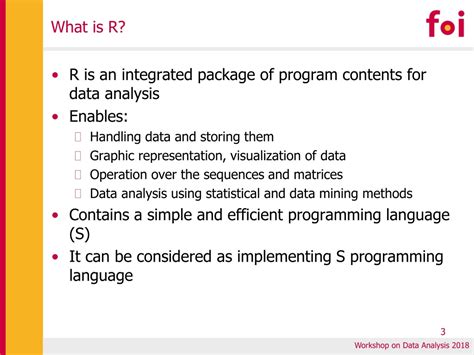 Ppt Data Analysis Using R Workshop Overview Powerpoint Presentation