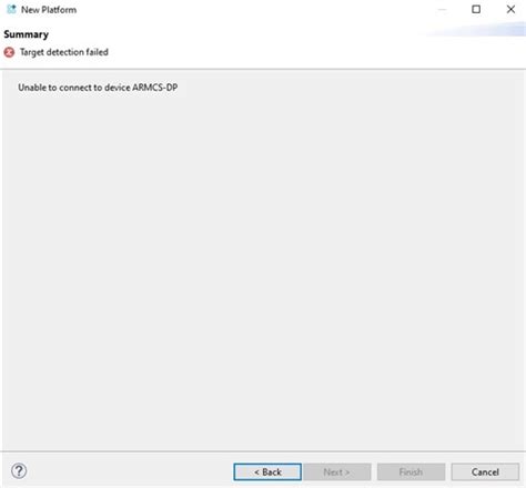 Debug Connection Error In ARM Development Studio Arm Development Studio Forum Support Forums