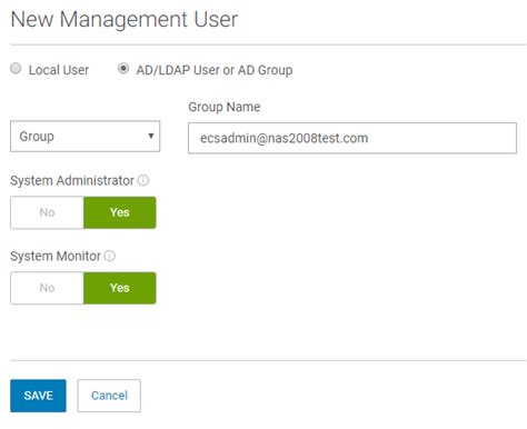 ECS How To Set Up An AD Or LDAP Server Connection In The UI Dell US