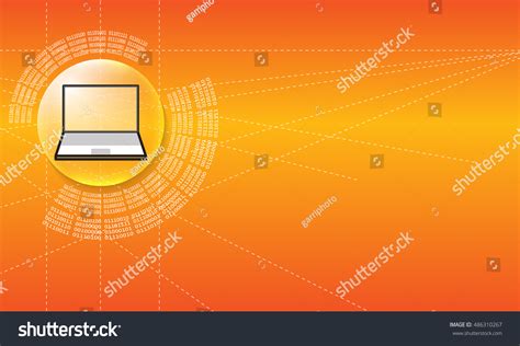 Vector Abstract Background Circular Binary Code Stock Vector Royalty Free Shutterstock