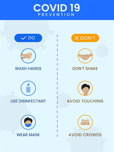 Essential Dos And Donts Of Prevention On Blue Background 24058956
