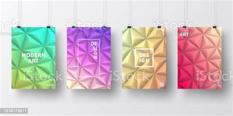 흰색 배경에 고립 된 다채로운 기하학적 디자인의 포스터 2차 도형에 대한 스톡 벡터 아트 및 기타 이미지 2차 도형 3차원