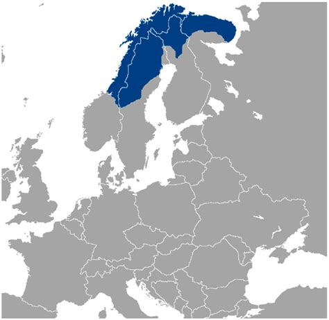 Map Of Sápmi Dark Area Traditional Homelands Of The Indigenous Sámi Download Scientific