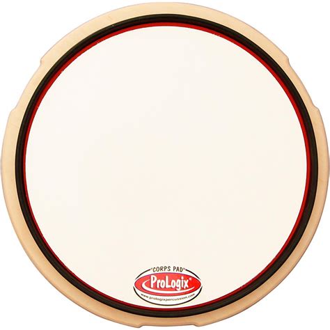 Prologix Percussion Snare Drum Practice Pad 10 In White Corps