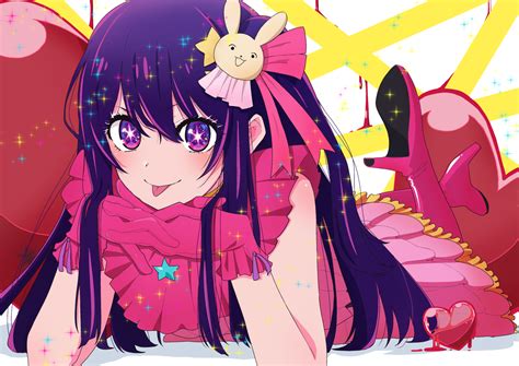 Ai Hoshino Hd Wallpaper Vibrant Oshi No Ko Anime Art Showcase By