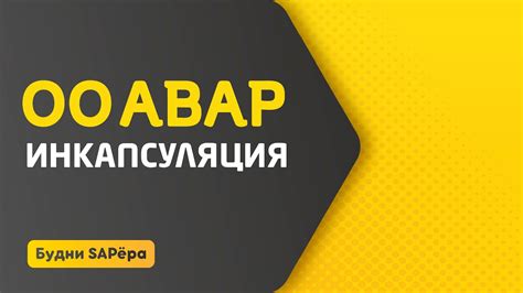 Oo Abap урок 02 Инкапсуляция Youtube