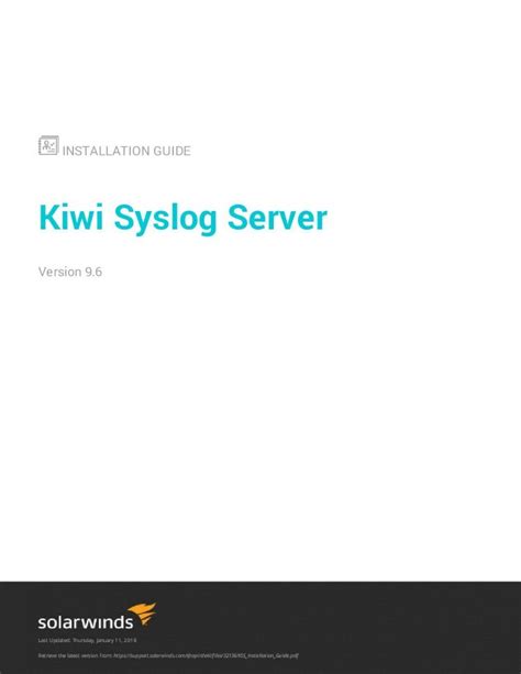 pdf kiwi syslog server installation guide solarwinds kiwi syslog