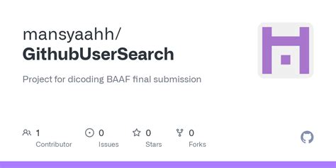 GitHub Mansyaahh GithubUserSearch Project For Dicoding BAAF Final Submission