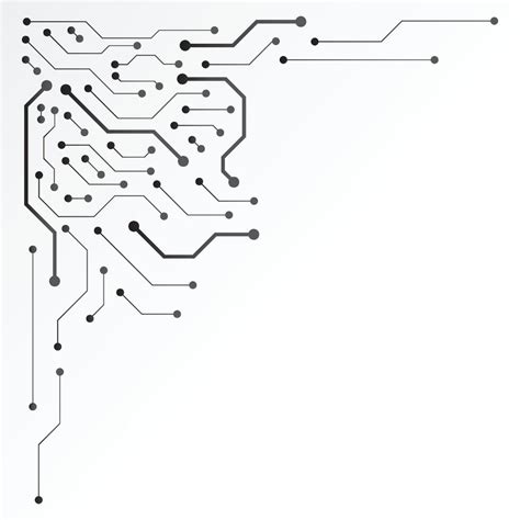 Electronic Circuit Board Technology Background Abstract White Background Of Digital