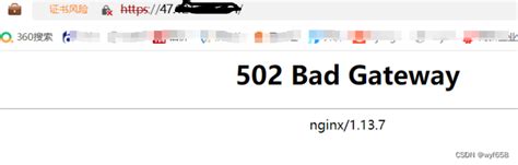 解决：网页显示502 Bad Gateway Nginx的问题ecs服务器502 Bad Gateway Csdn博客