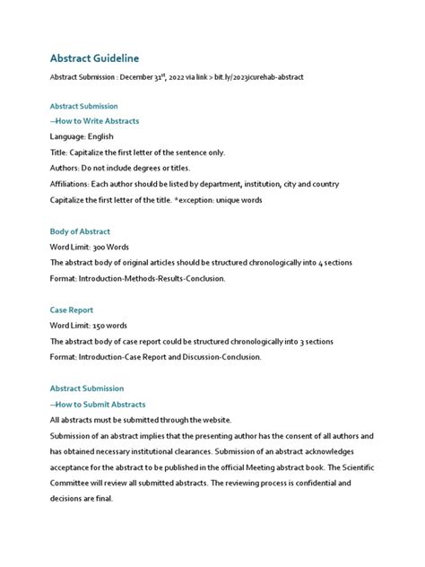 Abstract Guideline Pdf