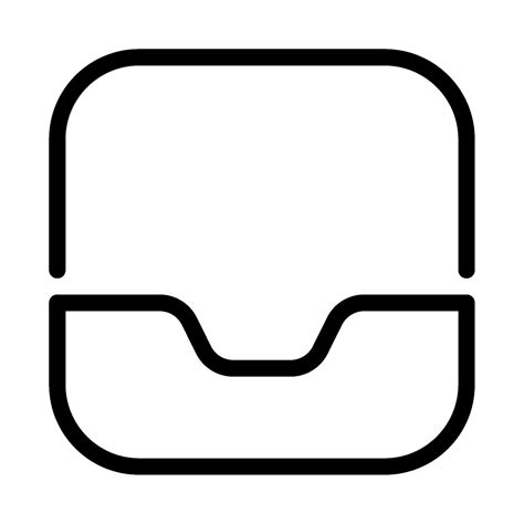 inbox icon outline style 48109016 vector art at vecteezy
