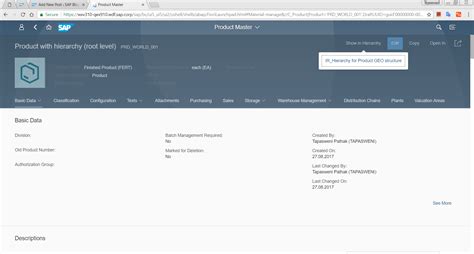 Product Master Hierarchy SAP Community