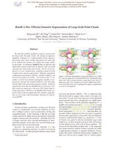 RandLA Net Efficient Semantic Segmentation Of Large Scale Randla Net Efficient Semantic