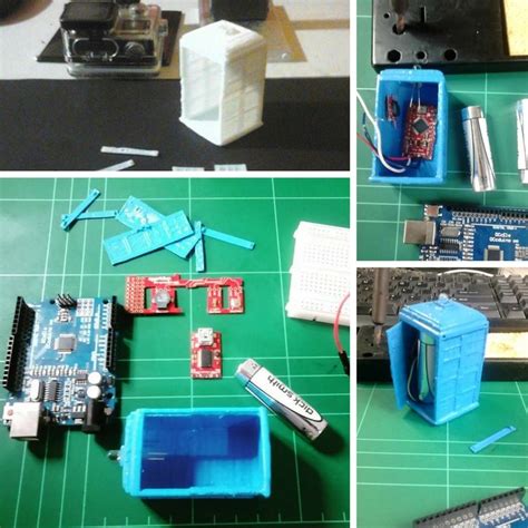 3d printed tardis with arduino inside