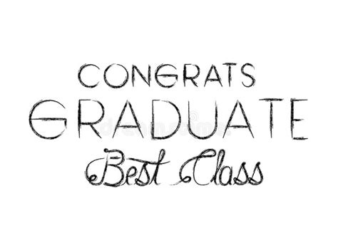 Class Of The Year Hand Made Font Stock Vector Illustration Of Calligraphic Handwriting 145624601