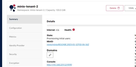 stuck at provisioning initial users · issue 1513 · minio operator · github