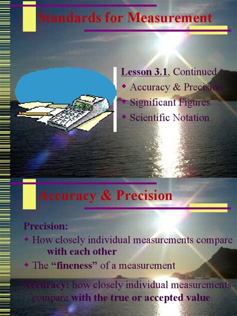 Chemistry 3 1 Accuracy Precision Practice Sig Figs And Sci Notation Pdf Significant