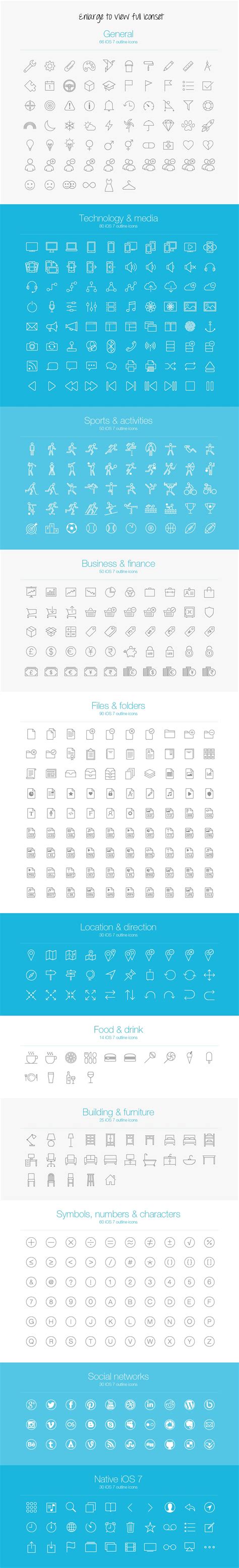 Ios 7 Tab Bar Icons By Icons ~ Creative Market