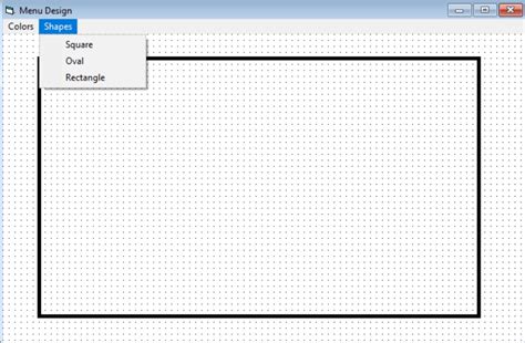 VB 6 Design A Menu Notesformsc