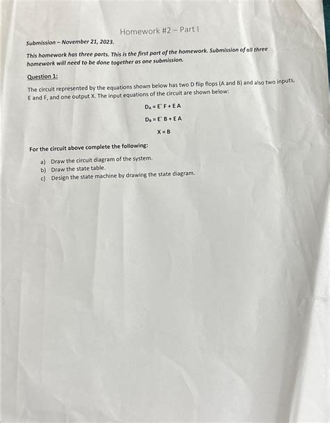Solved Homework 2 ﻿part Isubmission ﻿november