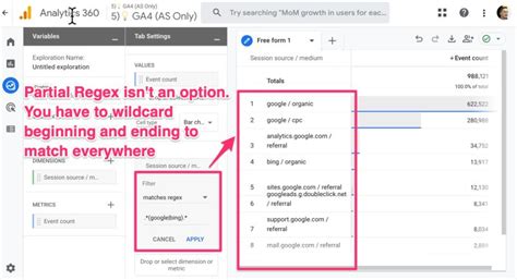 Charles Farina On Linkedin Regex In Ga4 Reports Works Very Differently Than Universal Analytics Charles Farina On Linkedin Regex In Ga4 Reports Works Very Differently Than Universal Analytics