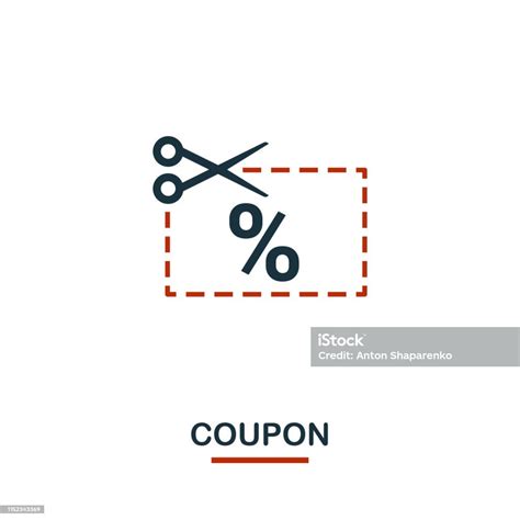 두 가지 색상의 쿠폰 아이콘입니다 전자 상거래 아이콘 컬렉션에서 창조적 인 검은 색과 빨간색 디자인 픽셀 완벽 한 간단한 쿠폰 아이콘 웹 디자인에 대 한 애플 리 케이 션