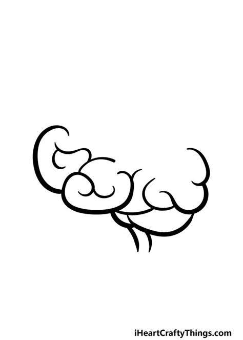 Cartoon Brain Drawing How To Draw A Cartoon Brain Step By Step
