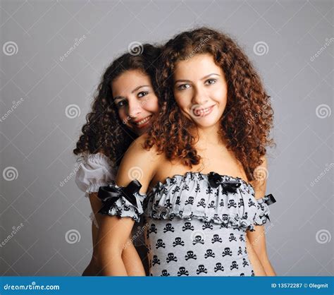 Twins Embracing Stock Image Image Of Identical Relationship 13572287