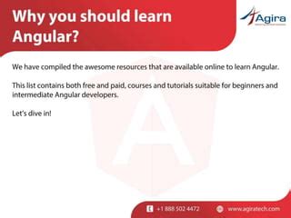 Top Resources To Learn Angular In PPTX Web Development Internet