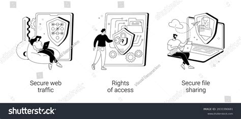 Data Transfer Abstract Concept Vector Illustration Stock Vector Royalty Free 2033390681