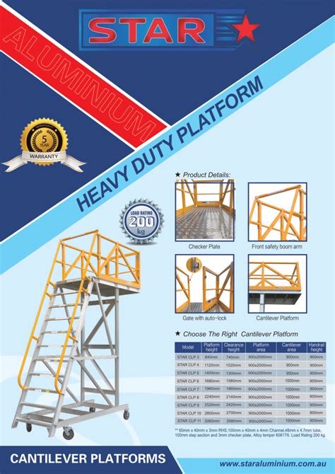 Cantilever Platforms Star Aluminium Scaffolds