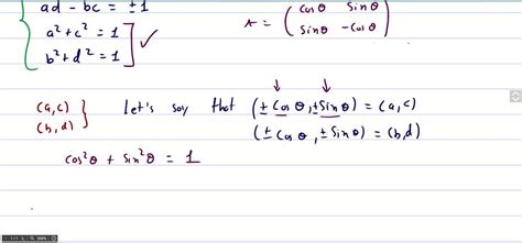 solved prove that a 2 ×2 orthogonal matrix a has only one of two