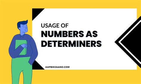 Using Numbers As Determiners In English