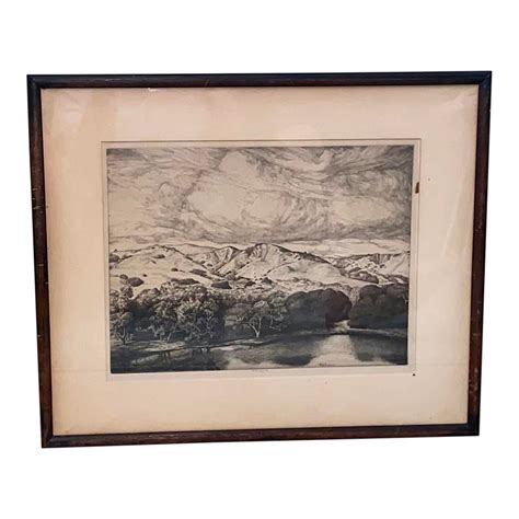Ernest Haskell Early Pencil Signed Etching “mirror Of The Goddess” Chairish