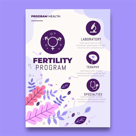 Free Vector Fertility Clinic Template Design