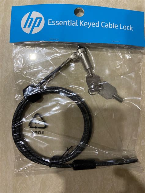 Cable Lock For HP Laptop With Keys Computers Tech Parts Accessories Other Accessories On