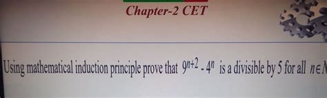 Solved Chapter 2 Cet Using Mathematical Induction Principle Prove That