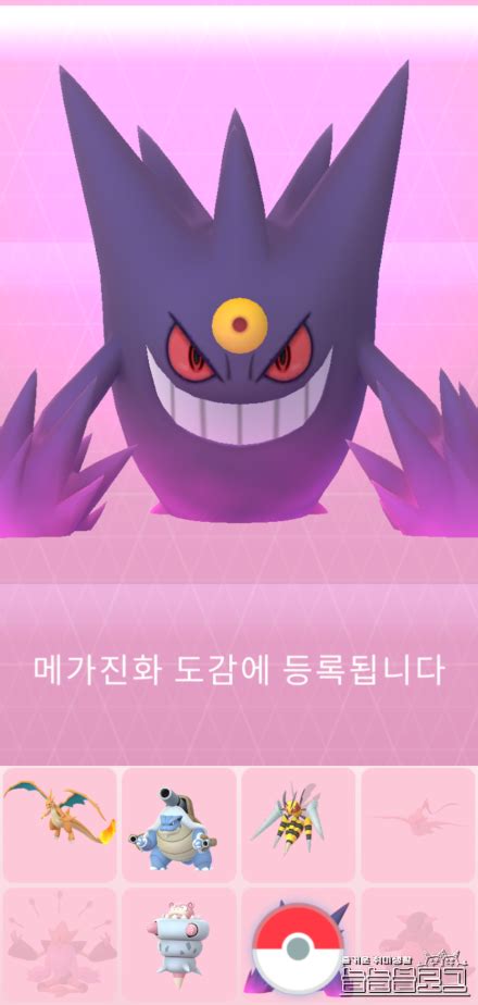 포켓몬고 팬텀 메가진화 메가팬텀
