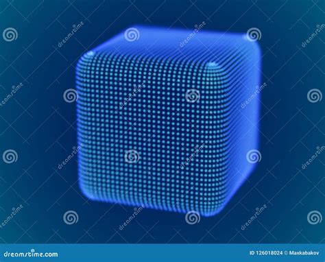 Cube Consisting Of A Set Of Units Database Concept Server Rack Blockchain Repository Of