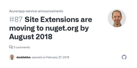 Site Extensions Are Moving To By August 2018 · Issue 87 · Azureapp Service