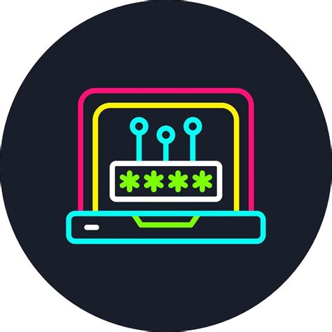 Password Line Multi Color Design 54244628 Vector Art At Vecteezy