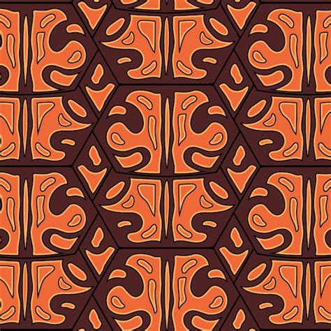 Free Vector Hand Drawn Turtle Shell Pattern Design